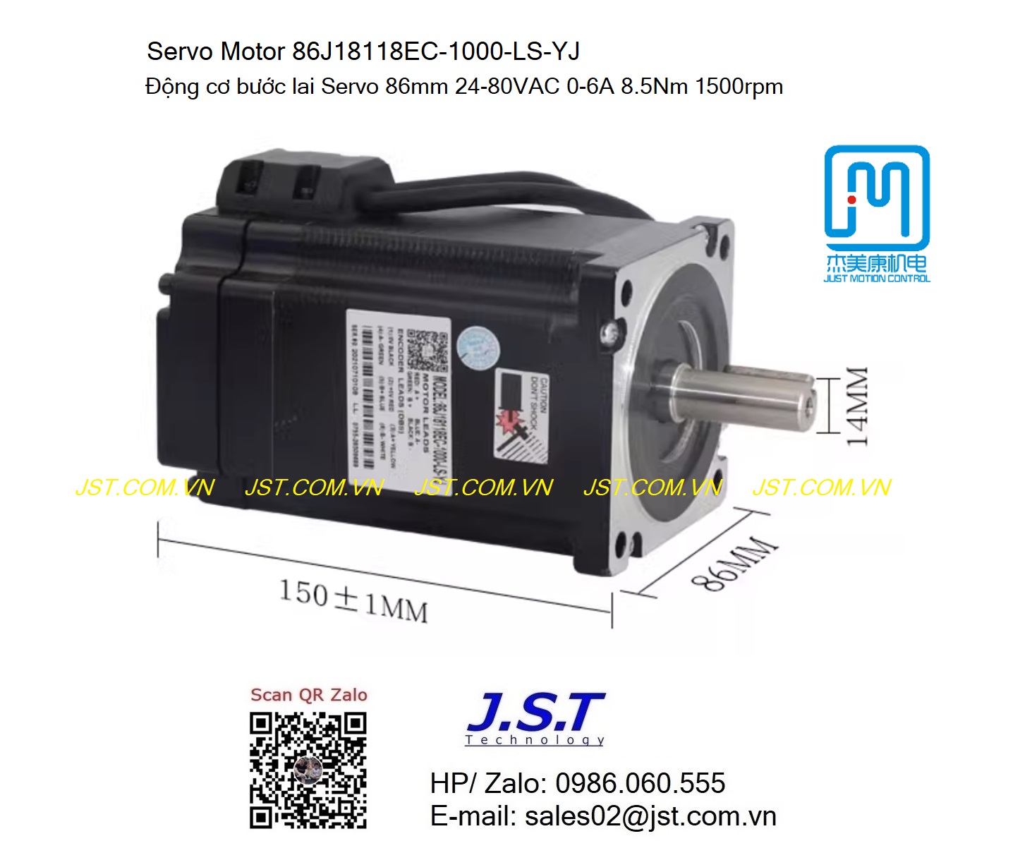 Servo Motor 86J18118EC-1000-LS-YJ